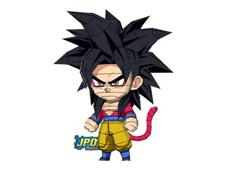 Chibi Goku Ssj 4 Dragon Ball Kit168 Shop Đồ Chơi Mô Hình Giấy Papercraft Toy