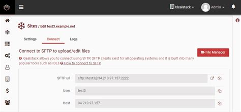 idealstack new features web based file manager