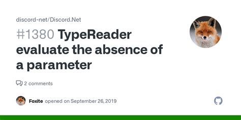 TypeReader Evaluate The Absence Of A Parameter Issue Discord Net Discord Net GitHub