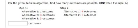 Solved For The Given Decision Algorithm Find How Many