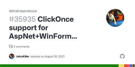 Clickonce Support For Aspnetwinform Projects Electron Like · Issue 35935 · Dotnetaspnetcore