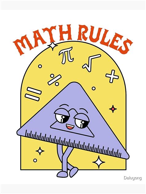 Math Rules Poster By Daluyong Redbubble