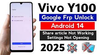 Vivo Y75 5g V2142 Android 14 Settings Not Open Frp Bypass New Trick ...