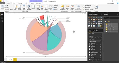 Power Bi Desktop Interactive Chord Diagrams