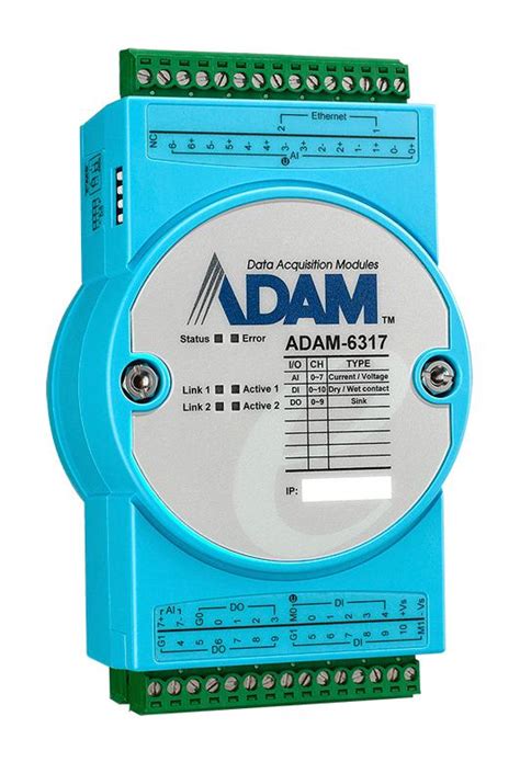 ADAM Advantech Analog Input Module Channel IoT OPC UA Ethernet I O