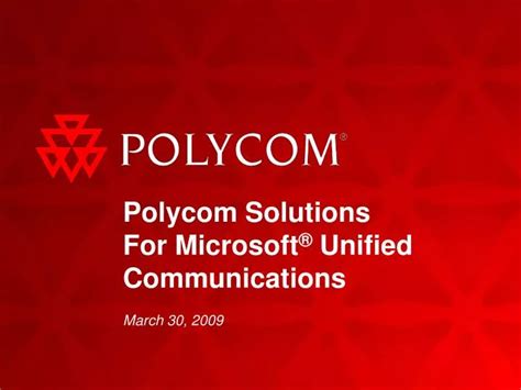 Ppt Polycom Solutions Powerpoint Presentation Free Download Id96981