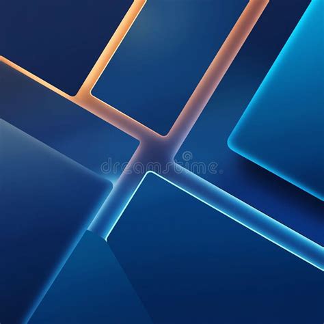 Gradient Blue Abstract Background With A Soft Curve And Smooth Lighting Stock Illustration