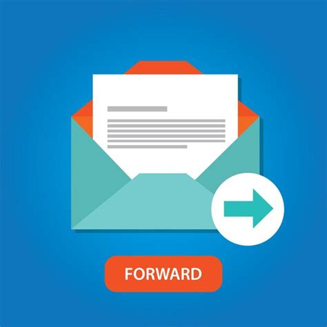 premium vector email automatic auto forward response icon button