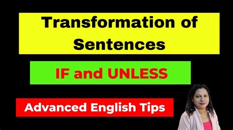 Conditionals Made Easy Using IF And Unless Statements For Sentence Transformations YouTube