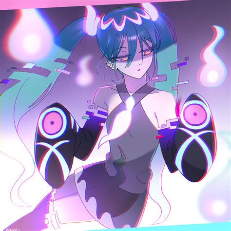 Hatsune Miku And Ghost Miku Pokemon And 2 More Drawn By Kiki1109 Danbooru