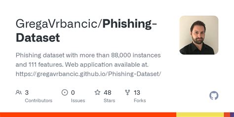 GitHub GregaVrbancic Phishing Dataset Phishing Dataset With More Than Instances And
