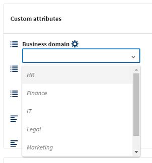 Applying A Custom Attribute Value To A Dataset Talend Cloud Data Inventory User Guide Help