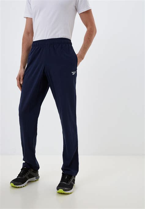 Брюки спортивные Reebok TE WVN UL PNT, цвет: синий, RTLABE754201 ...