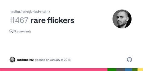 Rare Flickers Issue Hzeller Rpi Rgb Led Matrix GitHub
