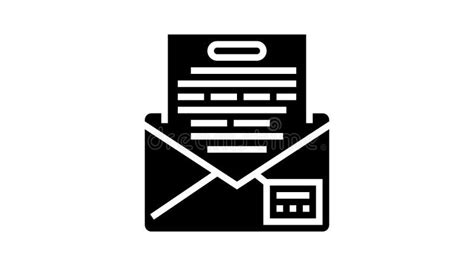 Letter Envelope Line Icon Animation Stock Footage Video Of Transport Envelope 262693994