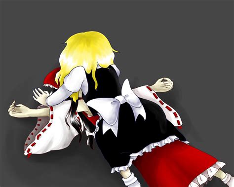 Hakurei Reimu And Kirisame Marisa Touhou Drawn By Punopo Danbooru
