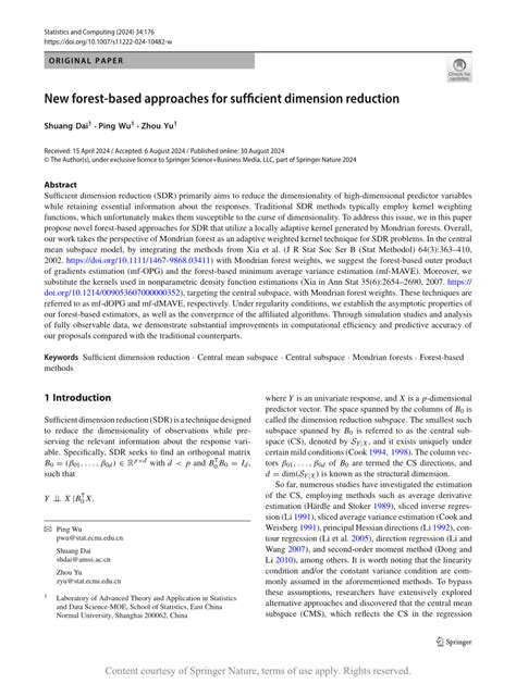New Forest Based Approaches For Sufficient Dimension Reduction
