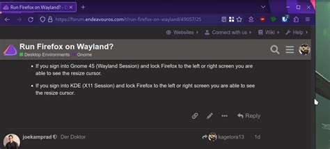 run firefox on wayland page 2 gnome endeavouros