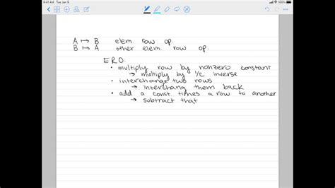 solved prove that if b is obtained from a by performing a sequence of