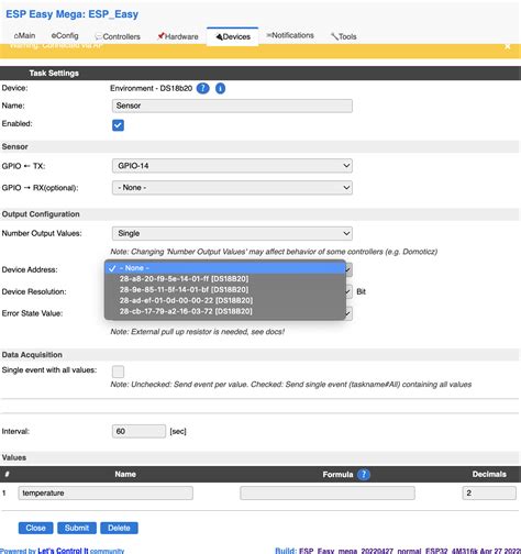 P004 Ds18b20 Doesn´t Work With Esp32 · Issue 4080 · Letscontrolitespeasy · Github