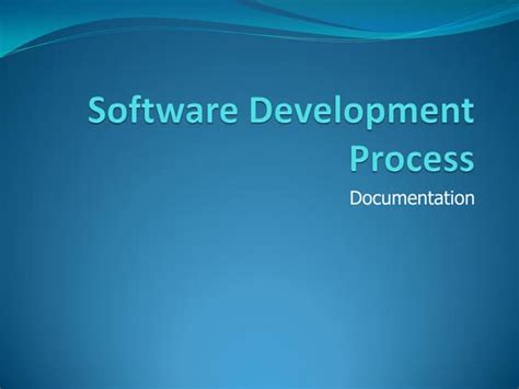 5 the software development process documentation pdf internet for beginners internet