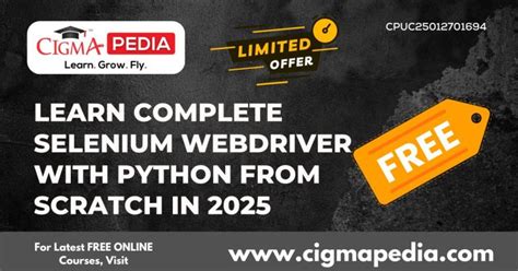 Learn Complete Selenium Webdriver With Python From Scratch In 2025