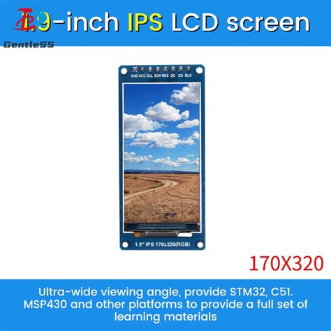 ใหม่ โมดูลหน้าจอสี lcd ips tft spi พอร์ตอนุกรม ความละเอียดสูง 170x320 1