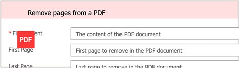 remove pages from a pdf in power automate pdf blocks