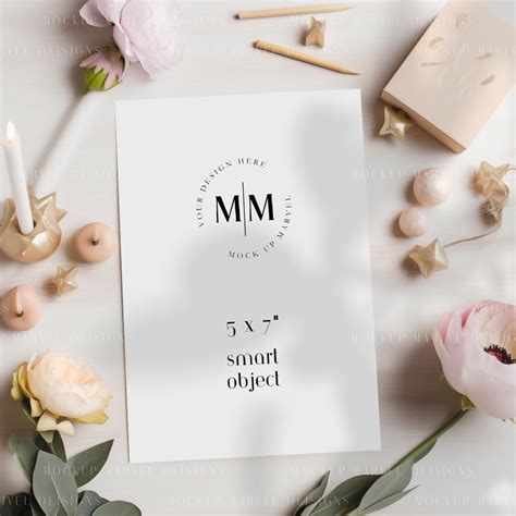 Birthday Mockup Smart Object Mockup Wedding Shower Mockup Invitation Mockup PSD And Mockup