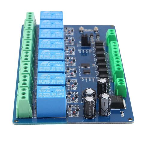 Modbus Rtu 8 Channel Relay Module Modbus RTU 8 Switch Input RS485 Communication TTL Fruugo UK