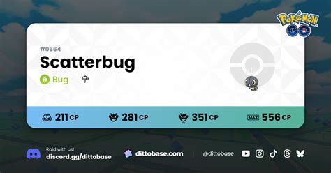 Scatterbug Pokémon Go Dittobase Scatterbug Pokémon Go Dittobase
