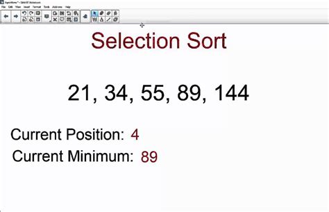Ap Computer Science A Chapter 4 Selection Sort Algorithm Youtube