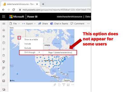 fix cross report drillthrough option not appearing for some users