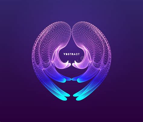 3d Connection Structure Futuristic Technology Style Abstract Design