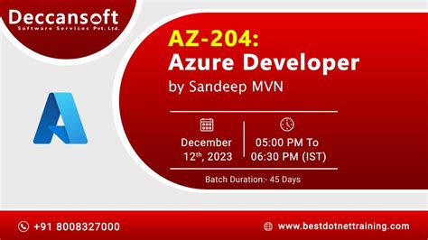 Deccansoft On Linkedin Az204 Azurecertification Onlinetraining
