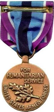 Humanitarian Service Medal Military Awards And Medals