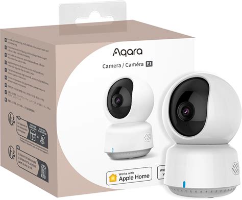 Aqara 2K Indoor Security Camera E1, Pan & Tilt, HomeKit Secure Video ...