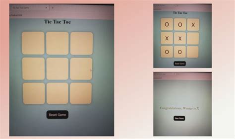 Tictactoe Webdevelopment Javascript Html Css Jaswinder Singh