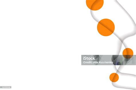 다채로운 종이 컷 모양과 추상적 인 배경 포스터 배너 카드 디자인 흰색과 주황색 추상 원형 일러스트레이션 밝은 색상의 미묘한 조화와 3d 종이 이미지 복사 공간 배경 주제에