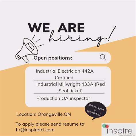 Inspiretci On Linkedin To Apply Please Email Resume To Hr