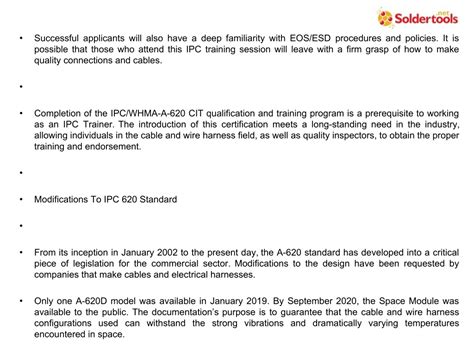 Ppt Comprehensive Guide To Ipc 620 Training And Accreditation Powerpoint Presentation Id
