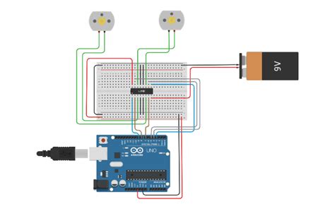 Circuit Design Speed And Direction Control Of Dc Motors Using L293d For
