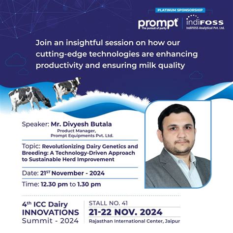 Prompt Dairytech On Linkedin Dairyindustry Dairysummit2024 Milkproduction Dairyfarmer…