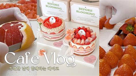 Vlog 카페 브이로그연남동디저트홍대케이크디저트카페개인카페창업음료제조어버이날케이크케이크만드는카페사장밍블루