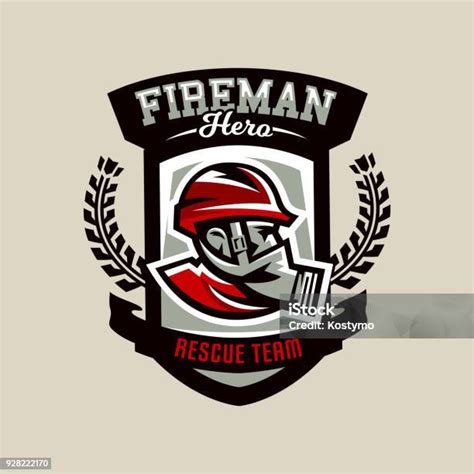 가스 마스크 구조 대 소방 관 배지 아이콘 다채로운 상징 벡터 일러스트 레이 션 로고에 대한 스톡 벡터 아트 및 기타 이미지 로고 걸이 장비 구조 Istock