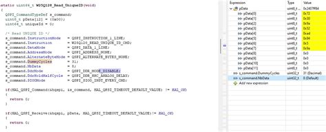 Solved Qspi Read Unique Id From W25qxx Nor Memory Stmicroelectronics Community