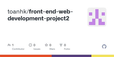GitHub Toanhk Front End Web Development Project