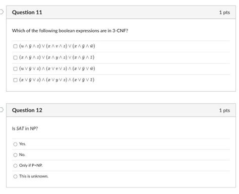 Solved Which Of The Following Boolean Expressions Are In Chegg Com