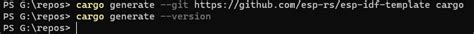 `cargo generate` command does nothing maybe related to `zlib1 dll