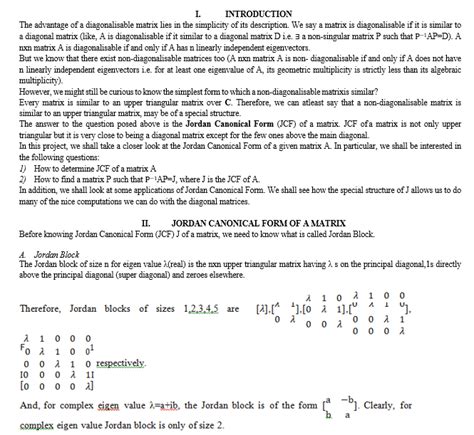 Jordan Canonical Form Generalised Eigen Vectors And Its Applications